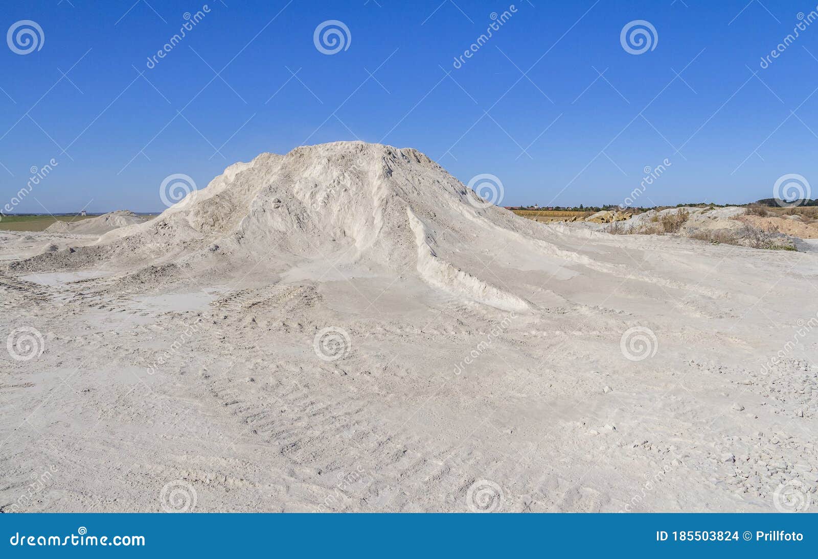 White spoil pile stock photo. Image of dump, ground - 185503824