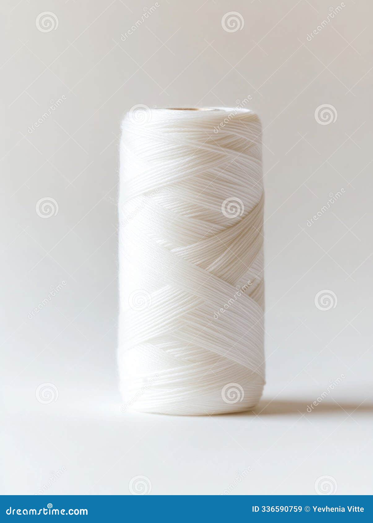 White Spool of Thread Isolated on a Clean Background. Generative Ai ...