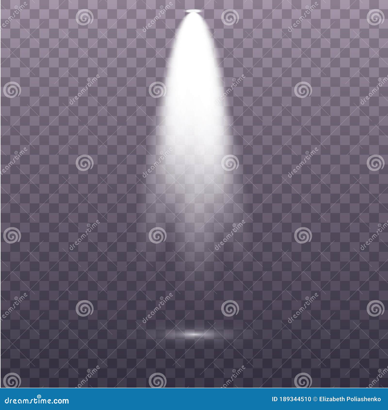 White spotlight shines stock vector. Illustration of decoration - 189344510