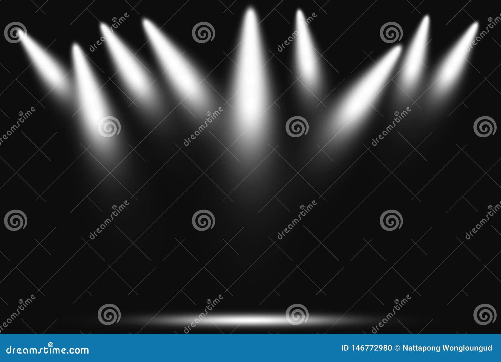 White Spotlight on Stage Dance Show Night Entertainment Background ...