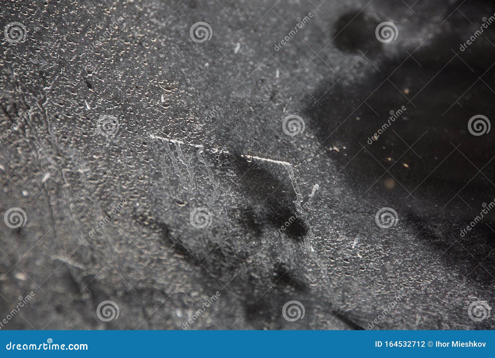 White Spots on Black Glass for Texture and Design Stock Photo - Image ...