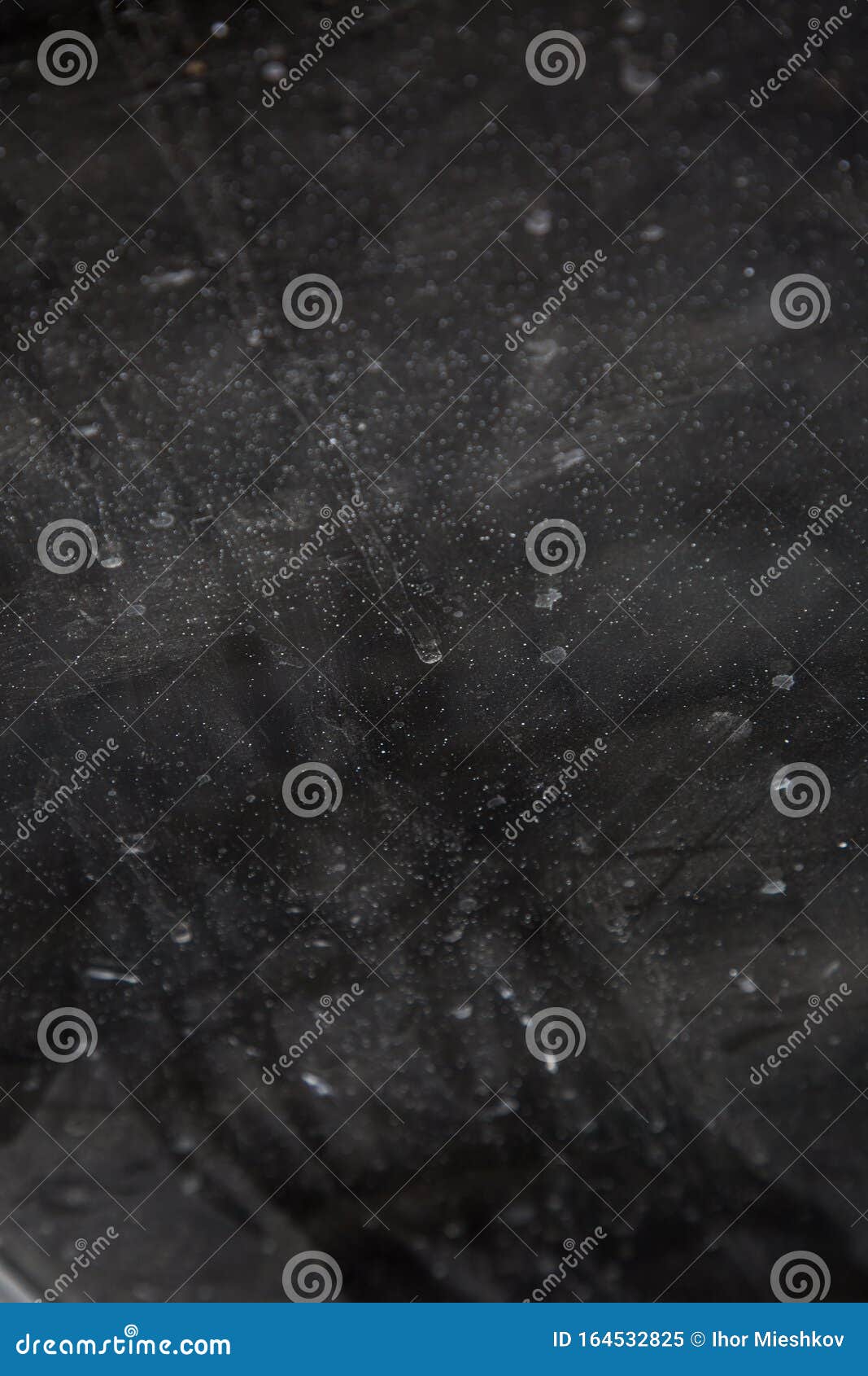 White Spots on Black Glass for Texture and Design Stock Image - Image ...