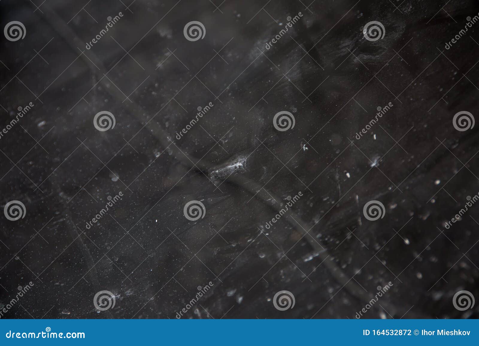 White Spots on Black Glass for Texture and Design Stock Photo - Image ...
