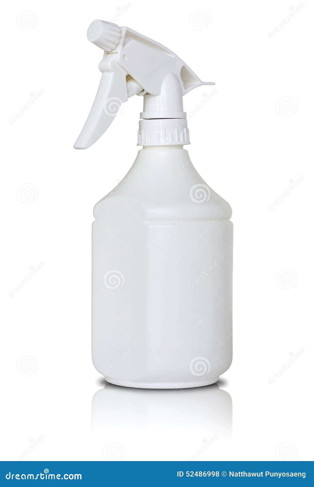 White spray bottle stock photo. Image of liquid, isolated - 52486998