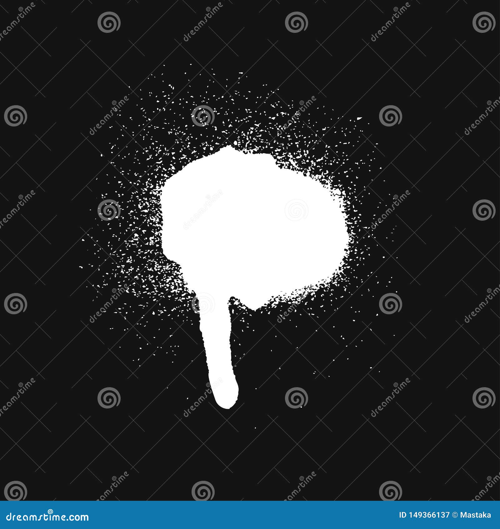 White Spray Paint Stain stock vector. Illustration of drop - 149366137