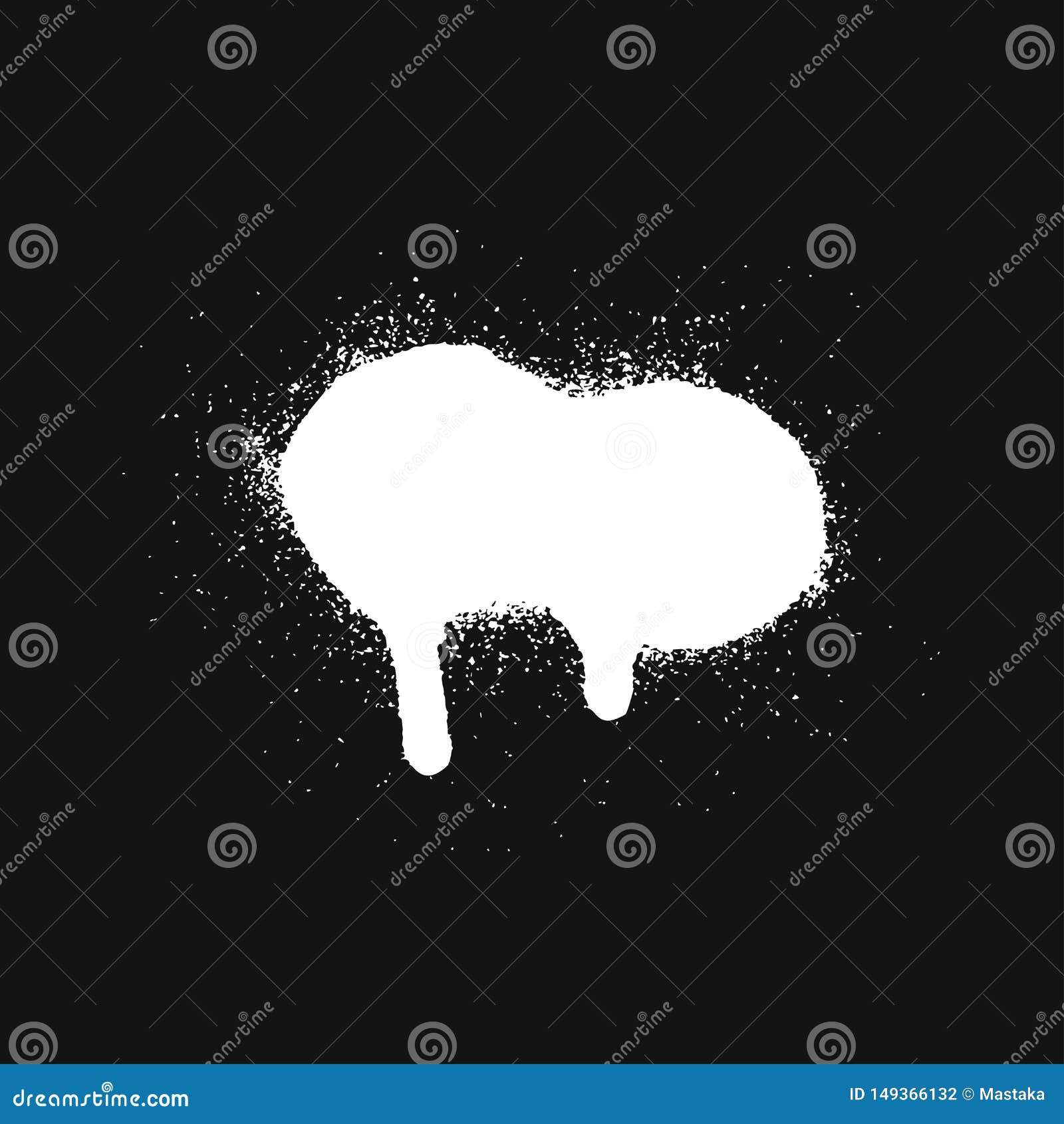 White Set Spray Collection Different Paint Splatter And Blob Splash ...