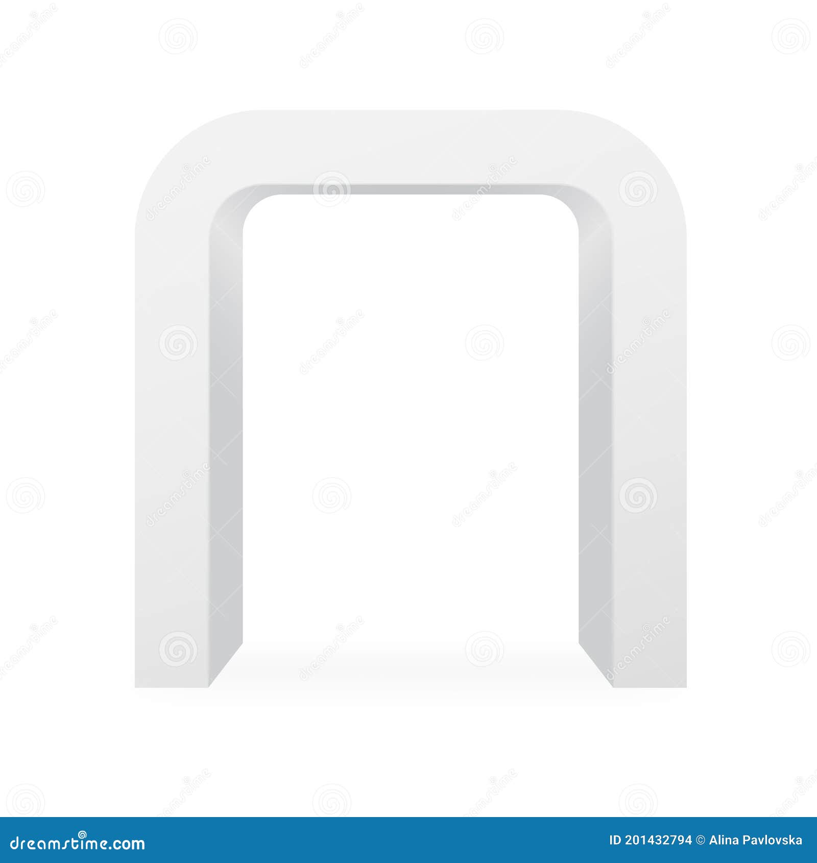 White Square Arch for Sport Event or Interior and Web Design. Template ...