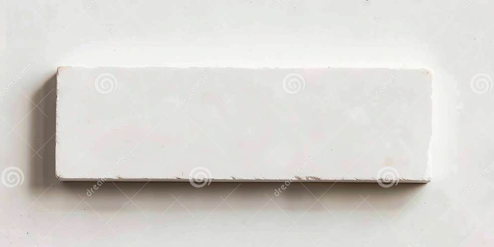 A White Square Block on a Table Stock Image - Image of property ...