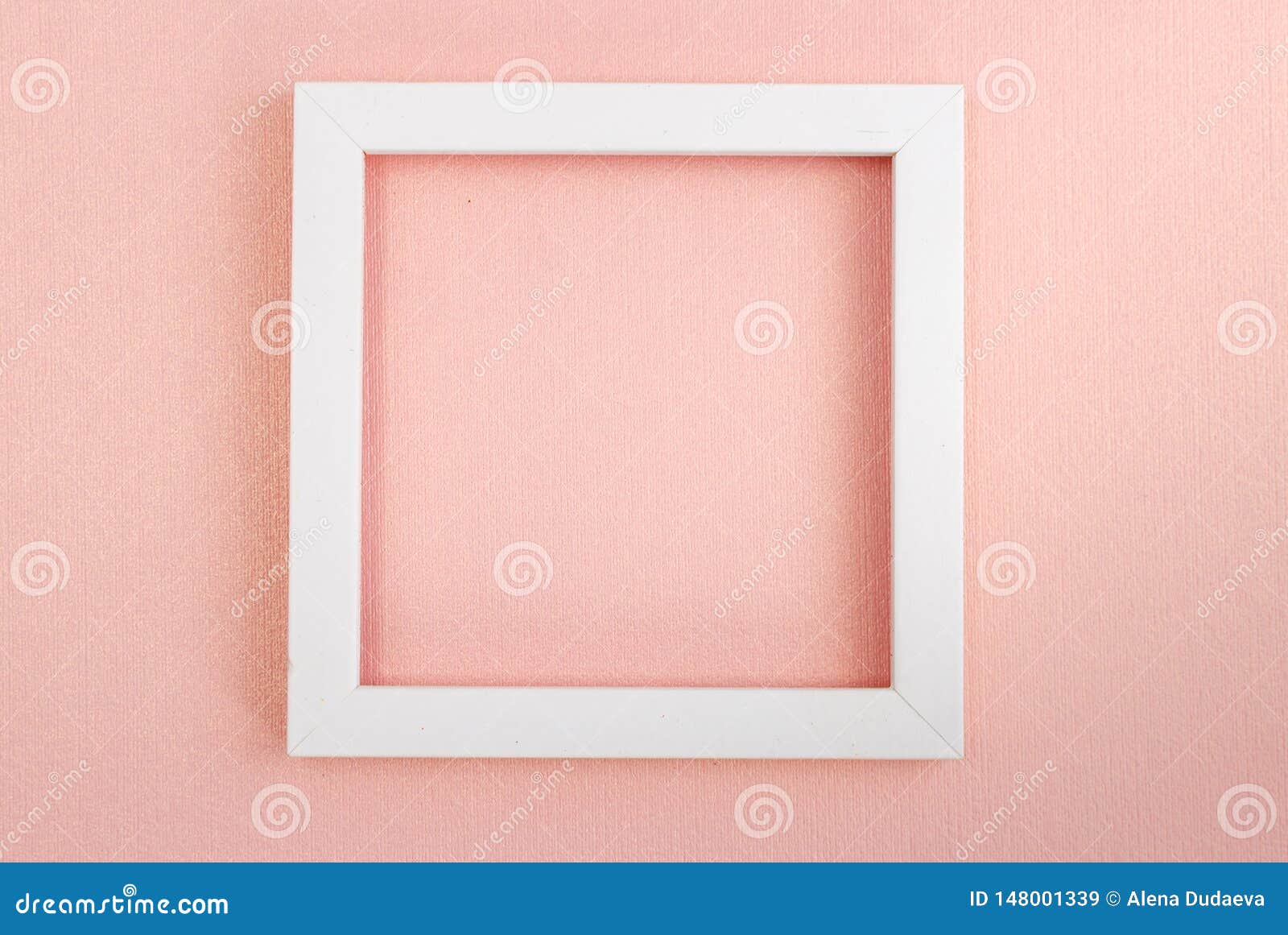 White Square Frame on a Pink Pearl Design Board Stock Image - Image of ...