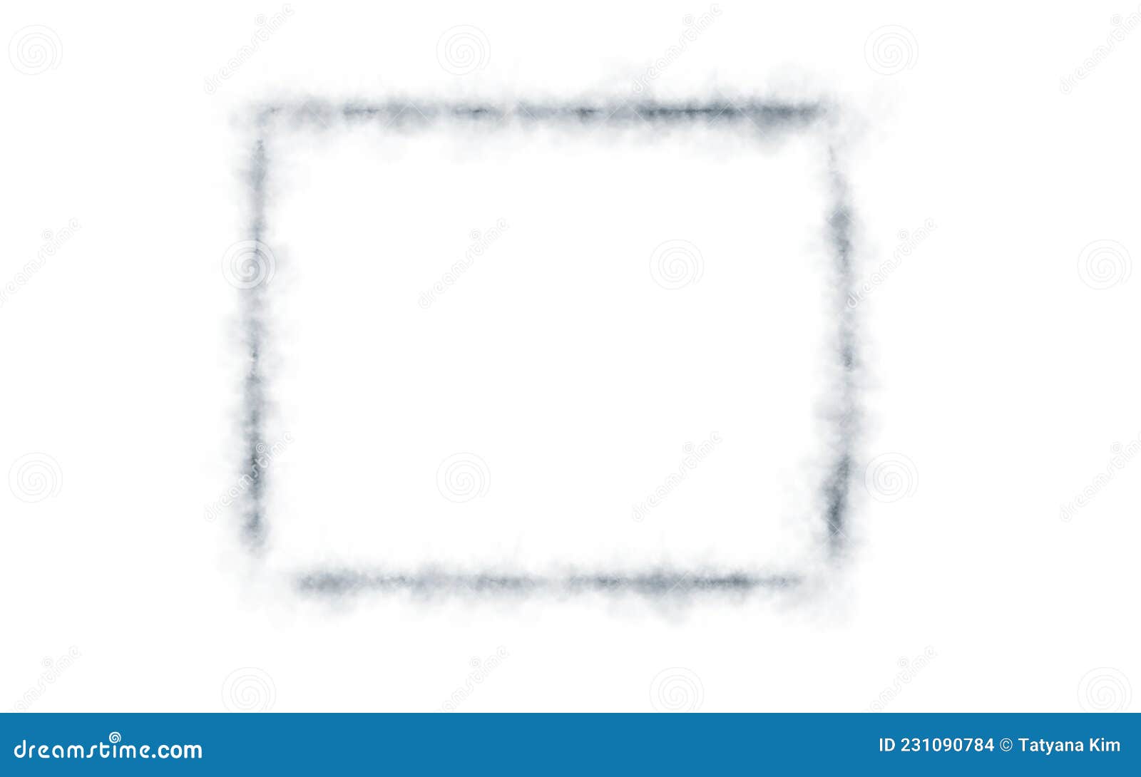 White Square Frame. a White Shaggy Foggy Square Stock Illustration ...