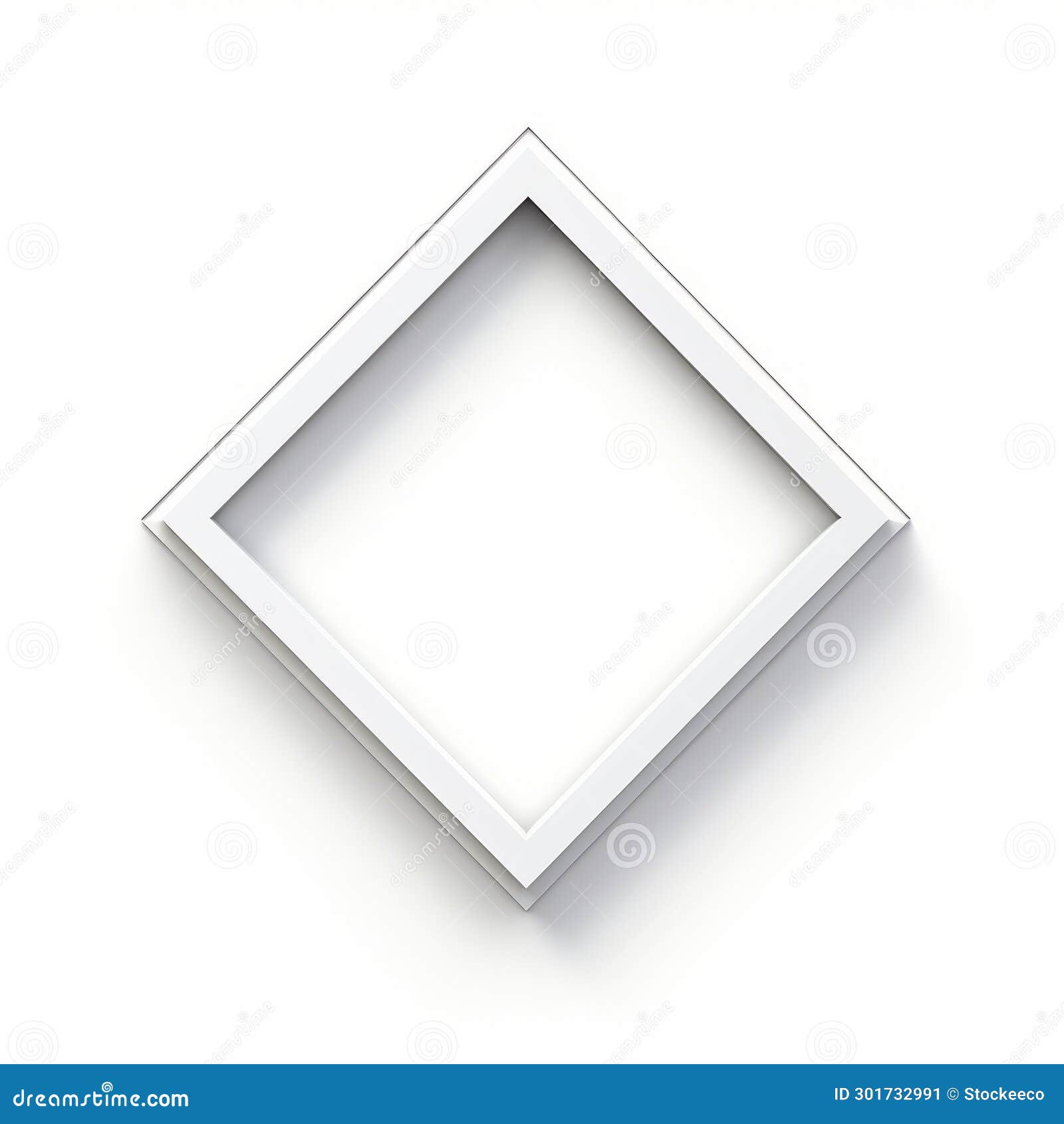 White Square Frame on White Background Vector Photo Stock Illustration ...