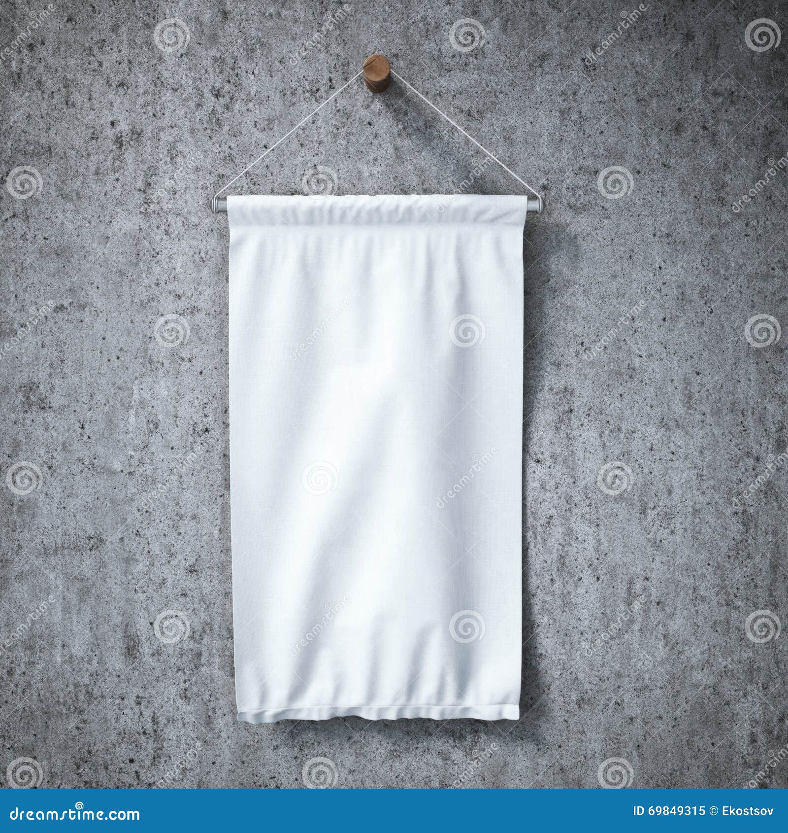 White Square Pennant Hanging Stock Image - Image of sign, pennants ...