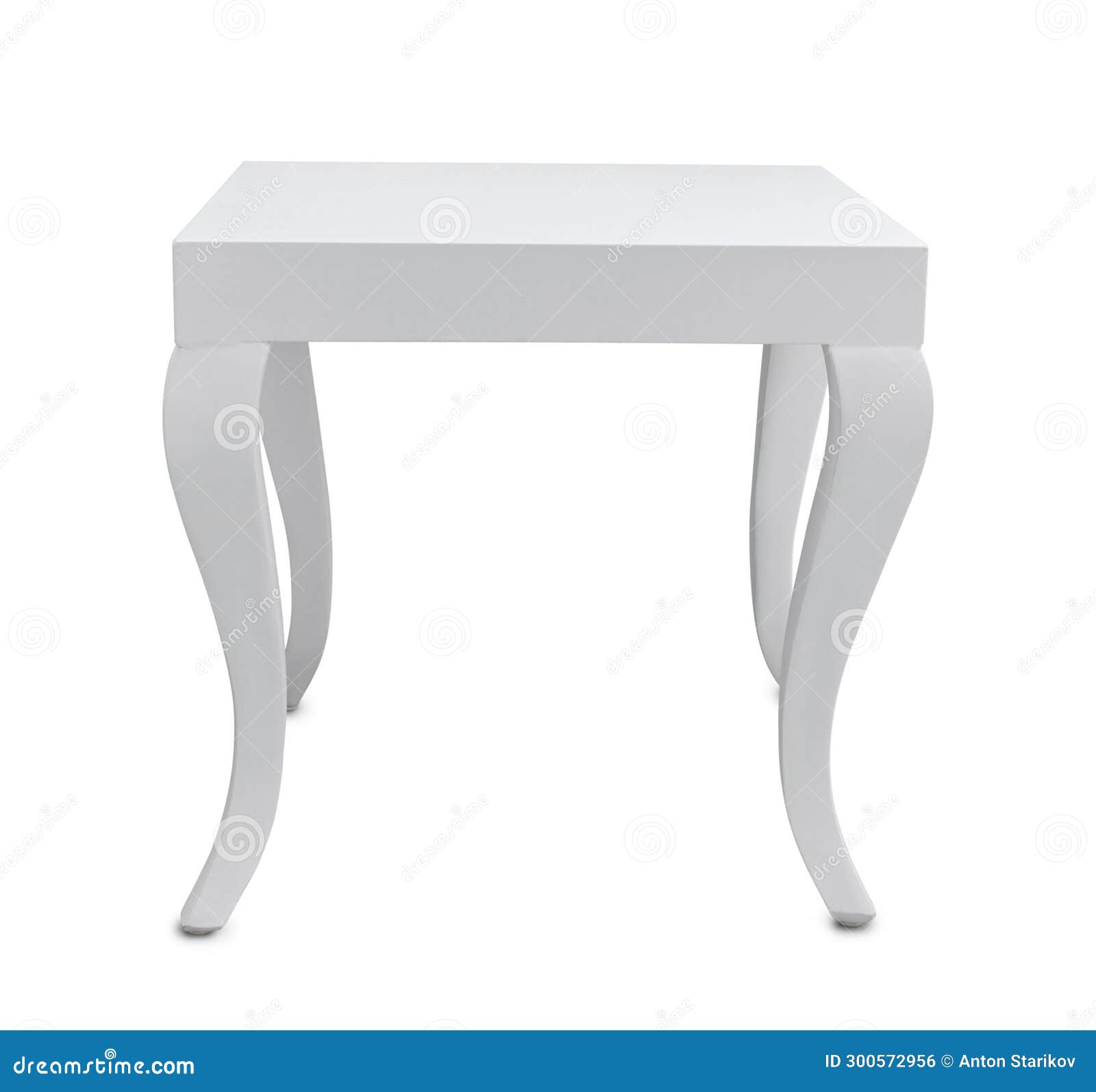 White Square Wooden Coffee Table Stock Photo - Image of coffee, white ...