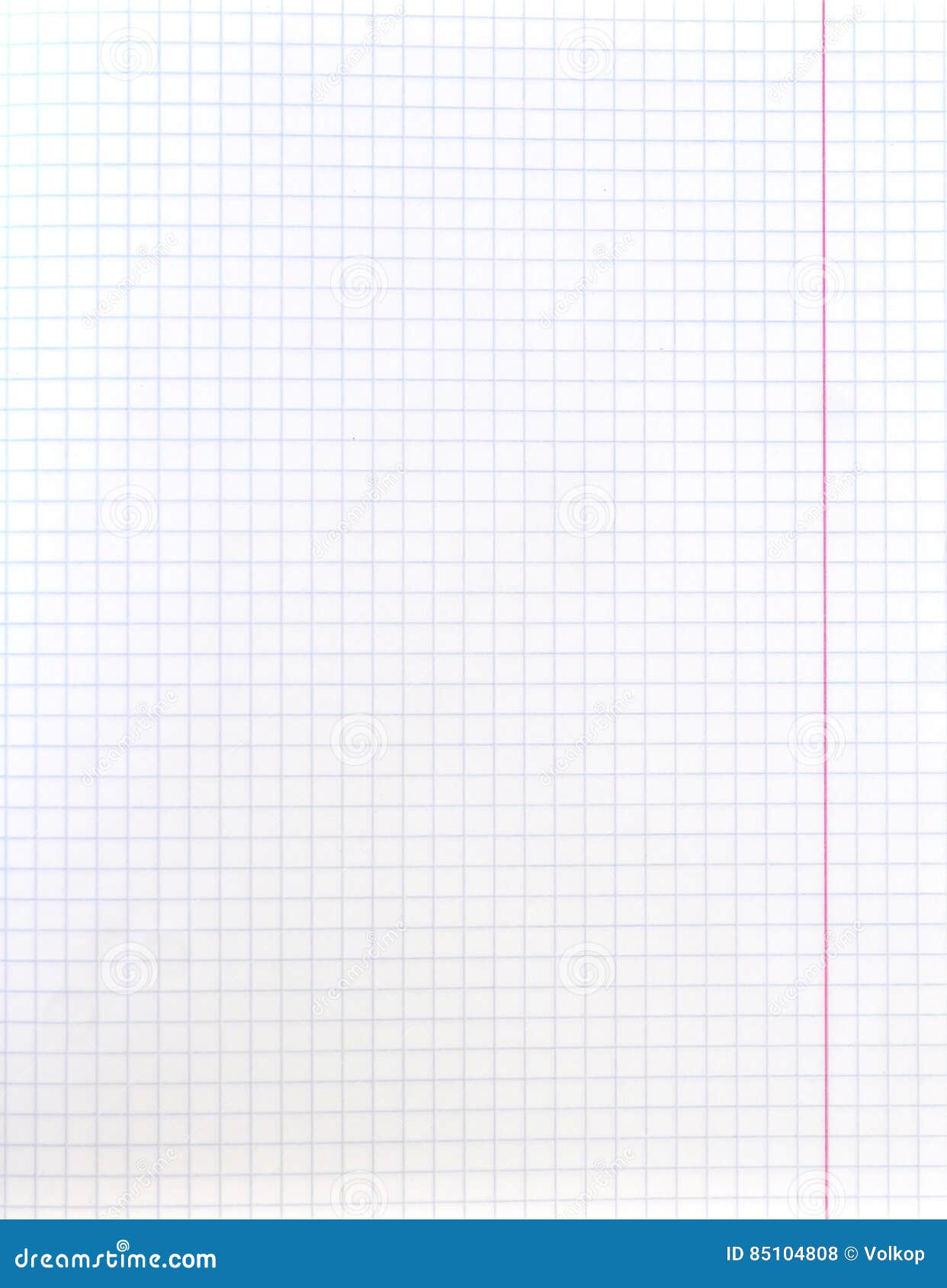 White Squared Paper Sheet Texture Red Margin Stock Photo - Image of ...