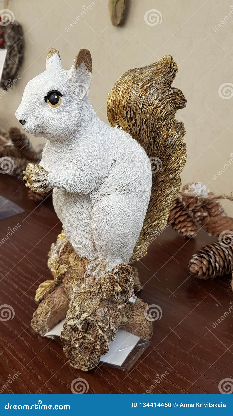 White Squirrel Figure, Christmas Stock Photo - Image of cheerful ...