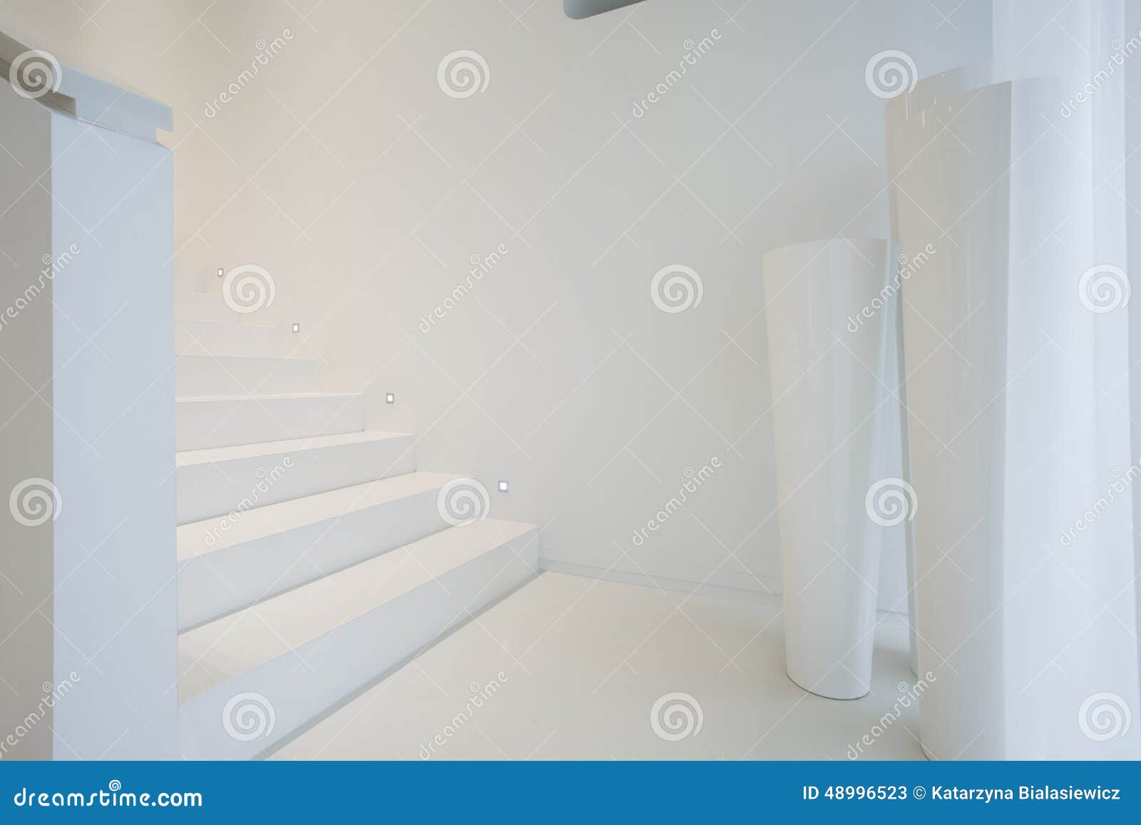 White Staircase In Expensive House Stock Photography | CartoonDealer ...