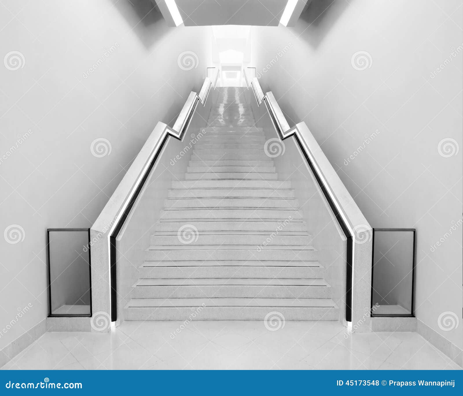 White Staircase In Expensive House Stock Photography | CartoonDealer ...