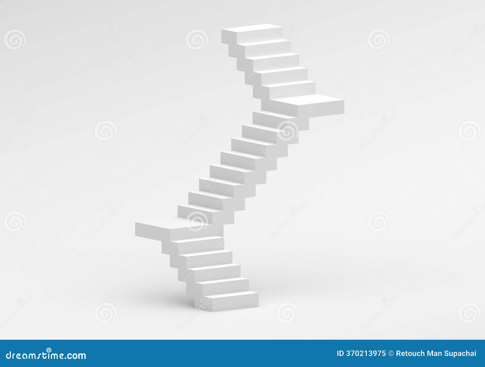 White Stairs Template Set. Interior Staircases In Cartoon Style ...
