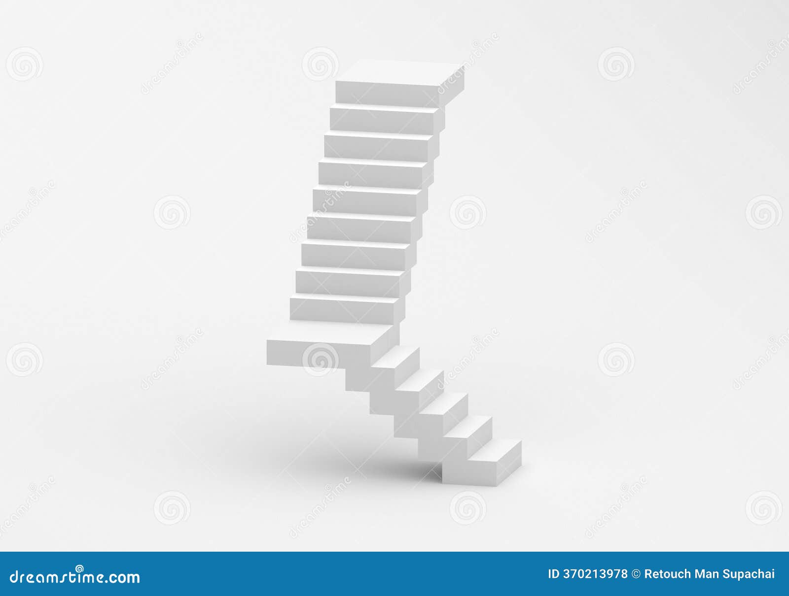 White Stairs Template Set. Interior Staircases In Cartoon Style ...