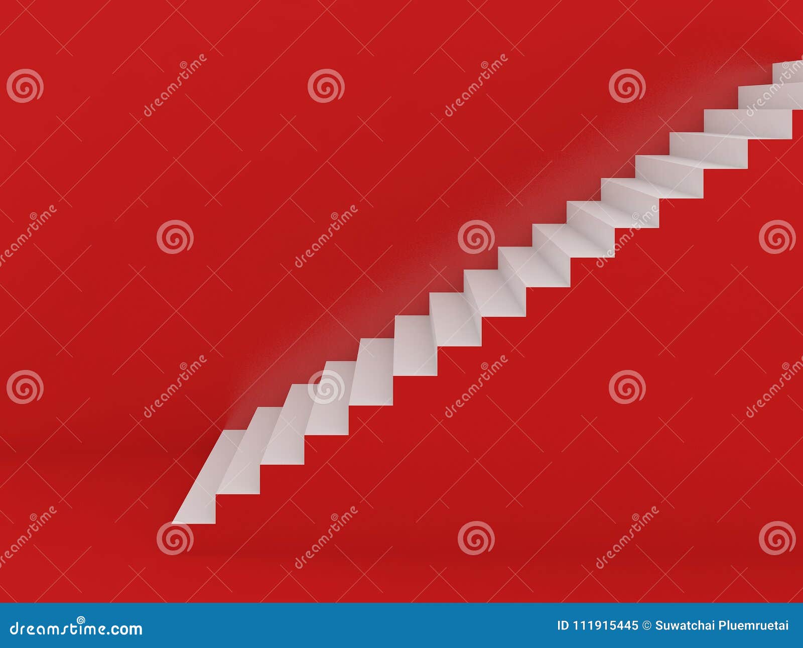 White Stairs in Red Background Stock Illustration - Illustration of ...