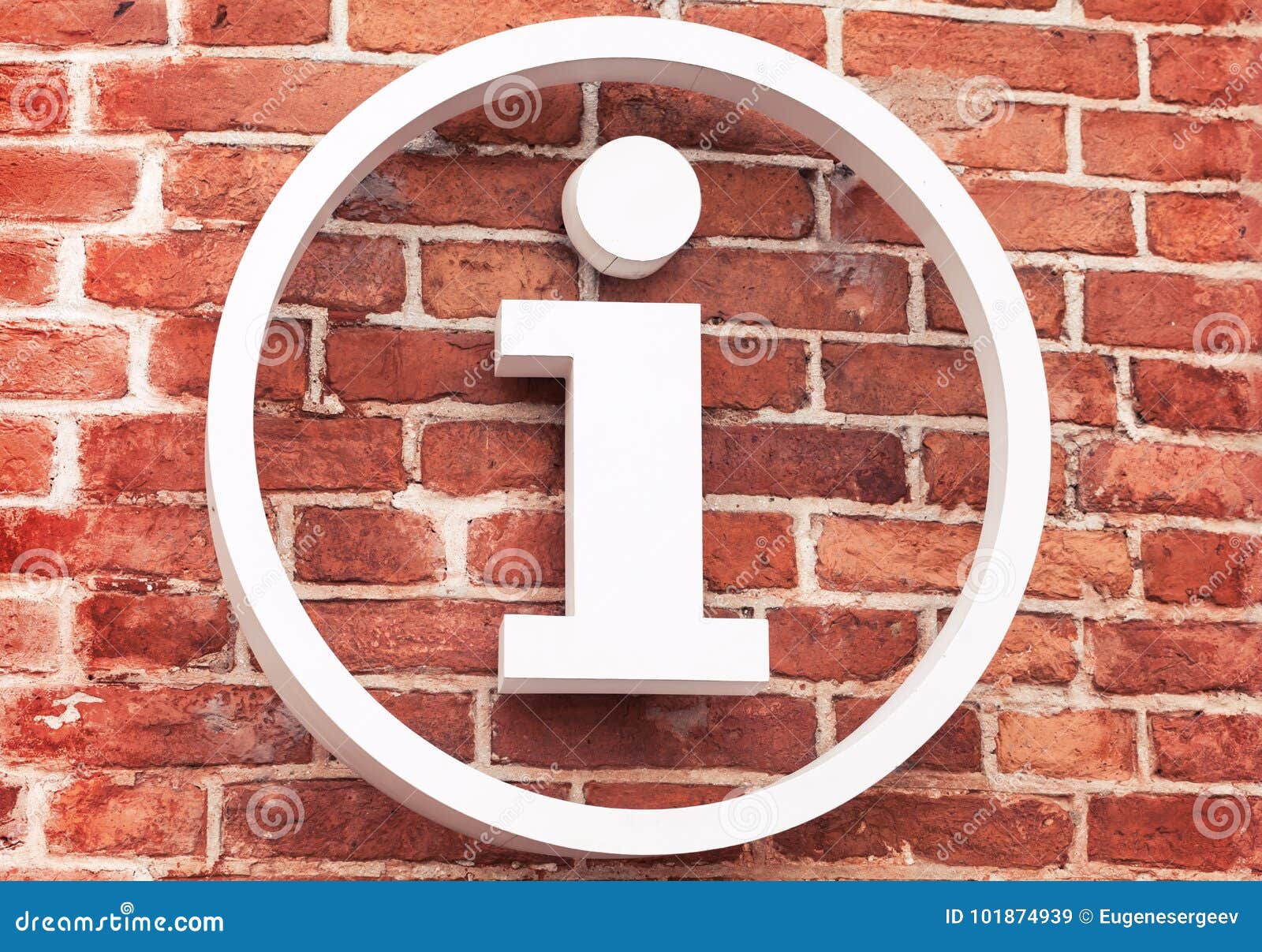 White Standard Information Point Sign Stock Image - Image of point ...