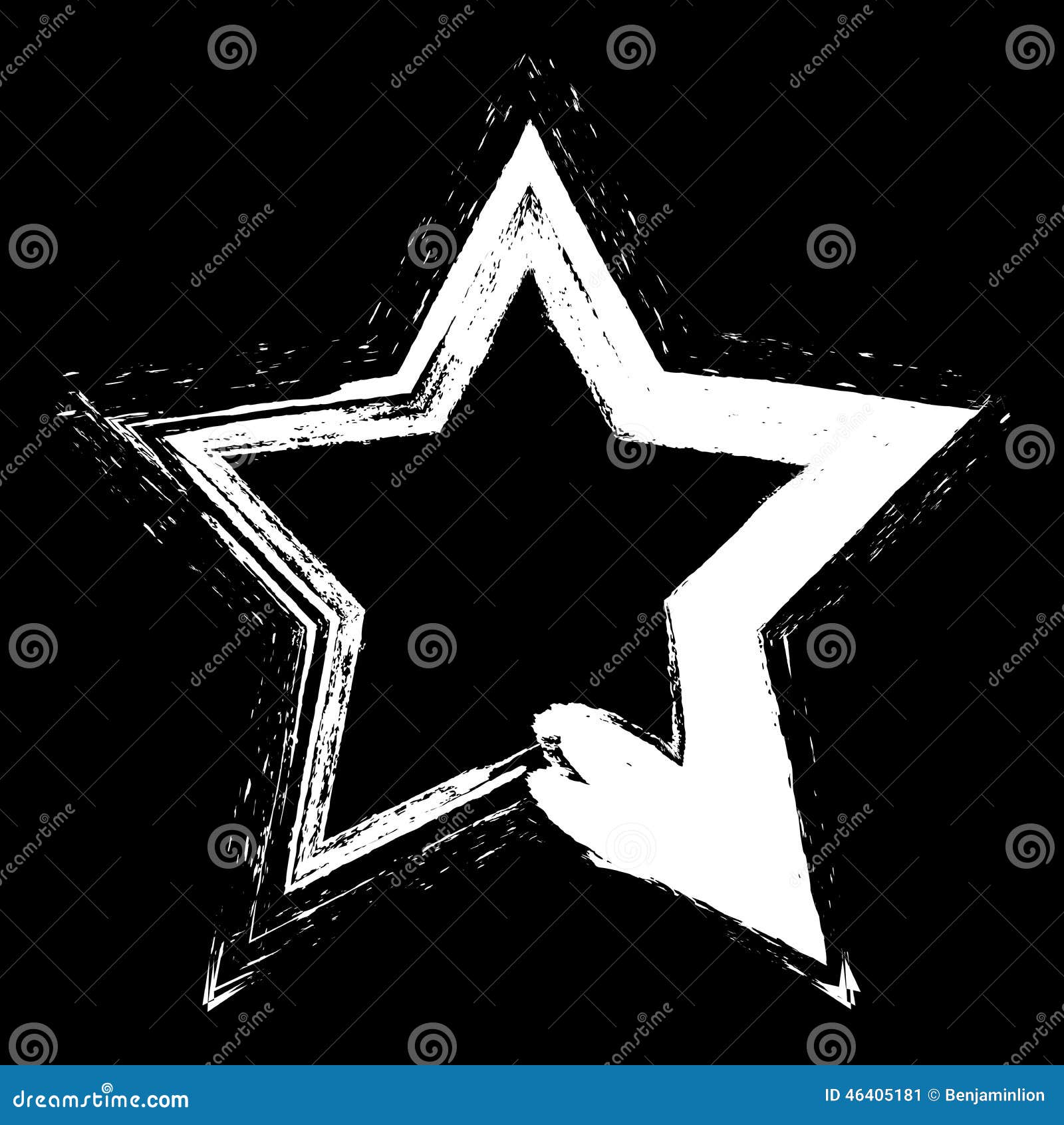 White Star Grunge stock vector. Illustration of frame - 46405181