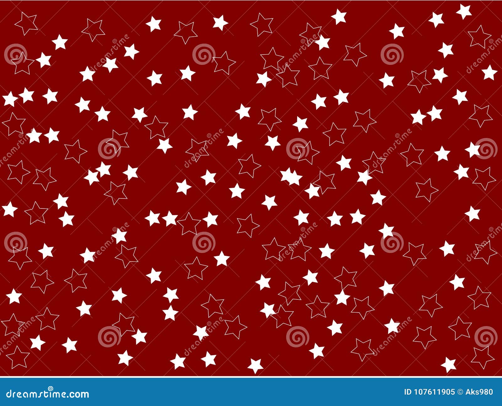 White Stars on Red Background Plain Clean Vector Illustration Stock ...