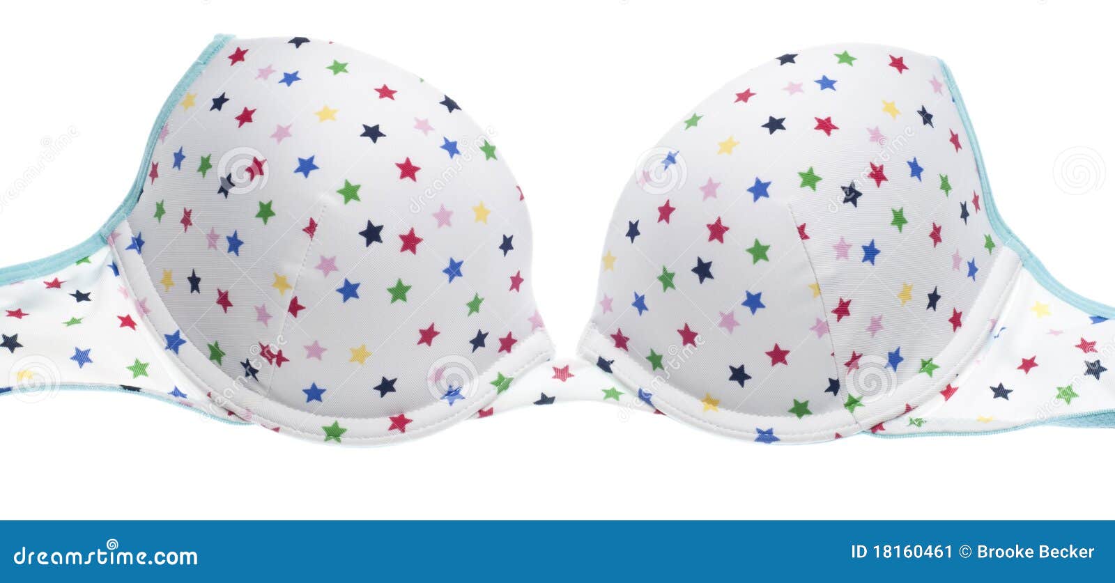 White with Stars Strapless Bra Close Up Stock Image - Image of color ...