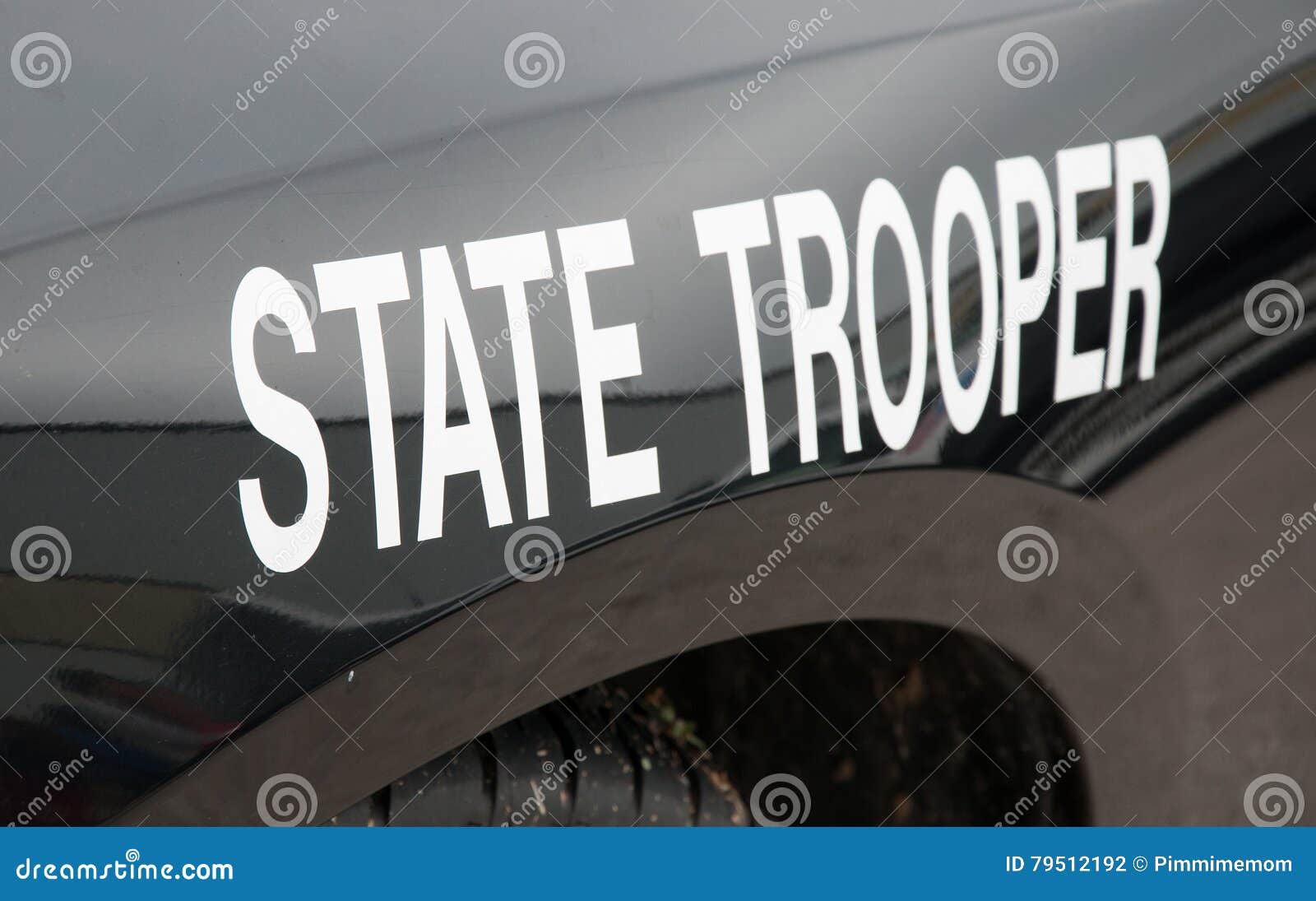 White state trooper -decal stock photo. Image of emblem - 79512192