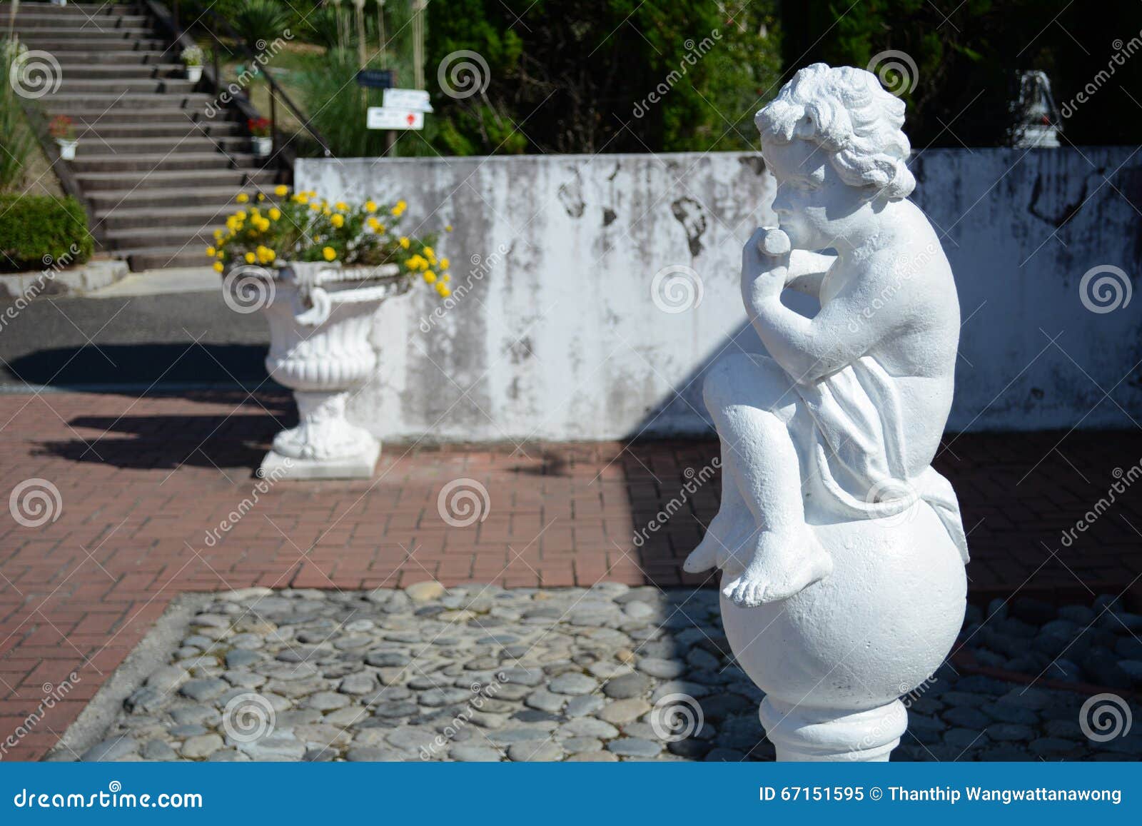 White statue stock image. Image of construction, clipping - 67151595