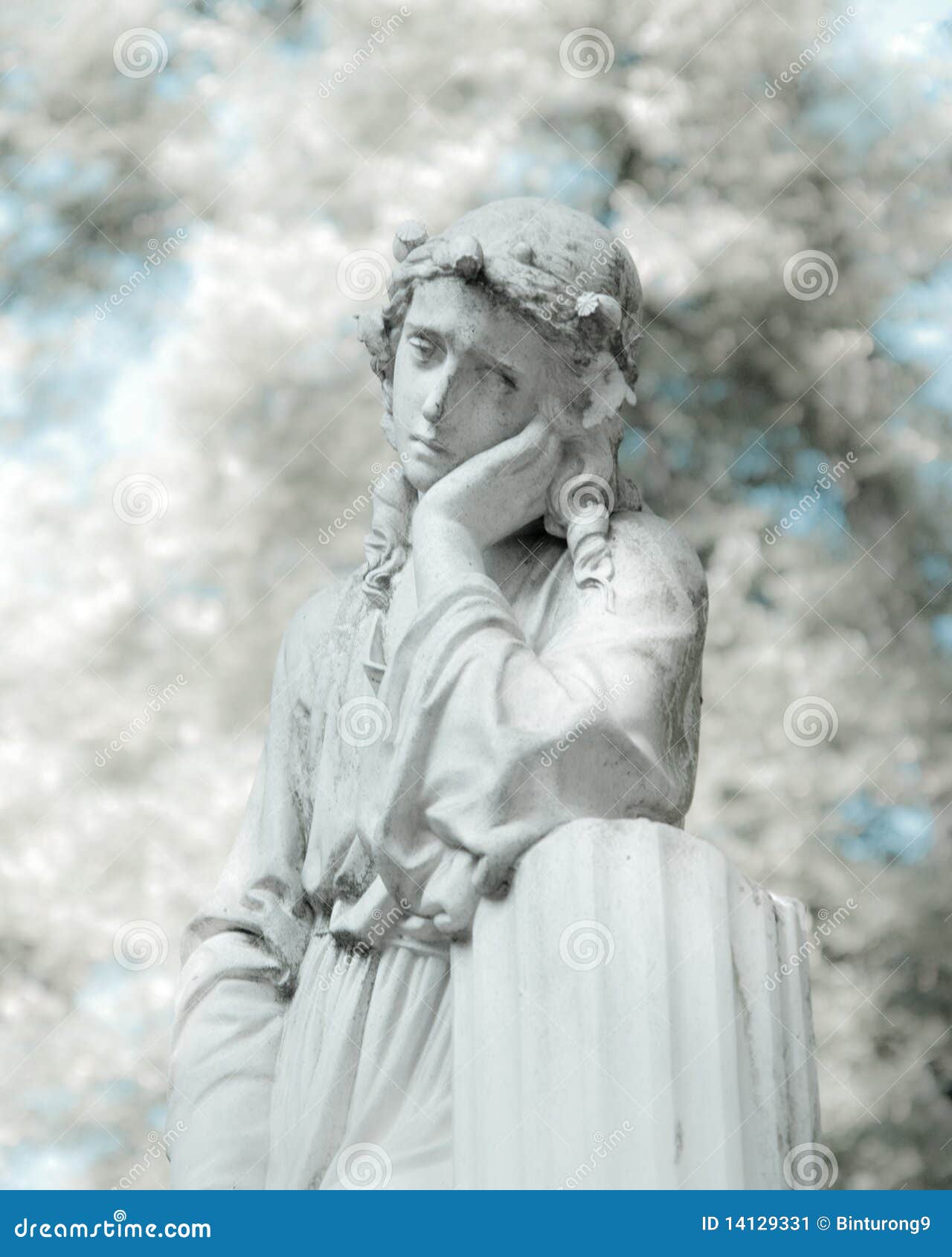 White Statue On Top Of The Hill Royalty-Free Stock Image ...