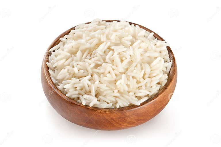 White steamed rice stock photo. Image of bowl, isolated - 20457222