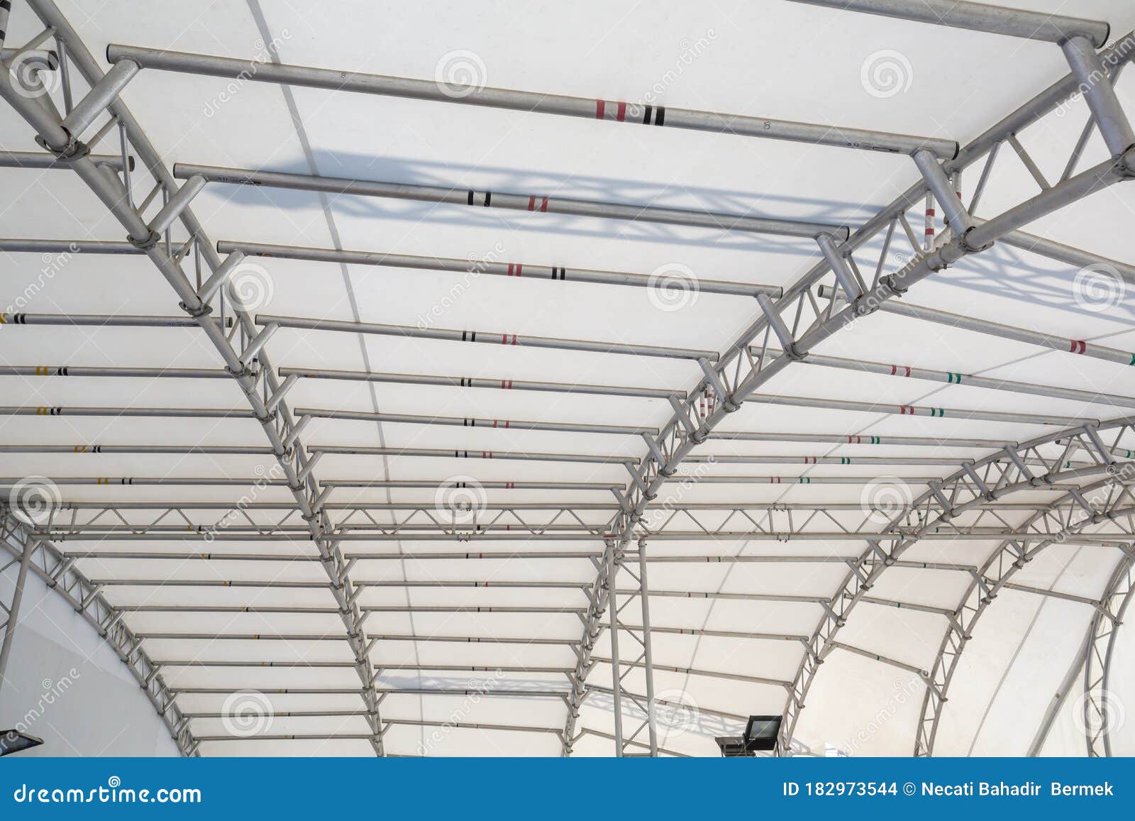 Steel frame stock photo. Image of inside, cover, industrial - 182973544