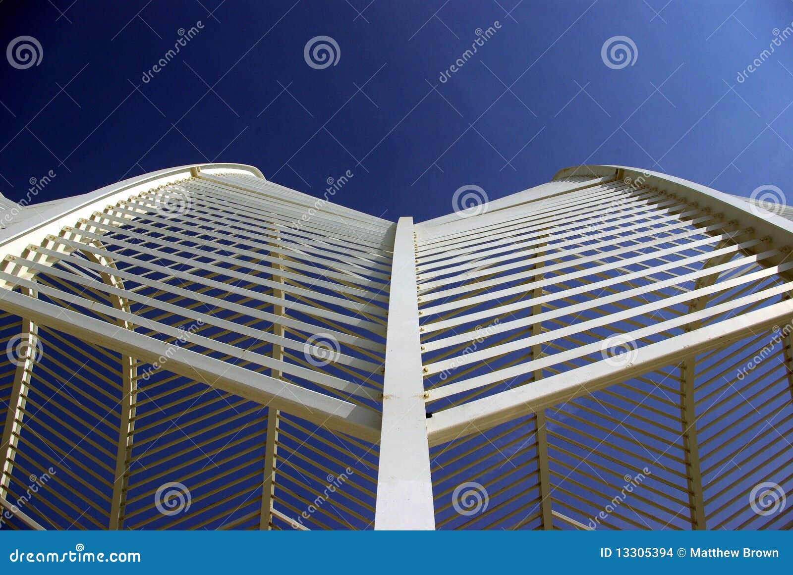 White Steel Structure stock photo. Image of building - 13305394