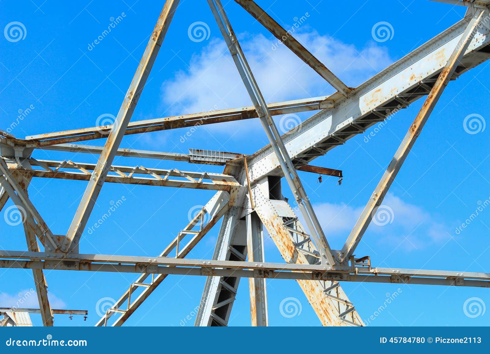 White steel structure stock photo. Image of build, industry - 45784780