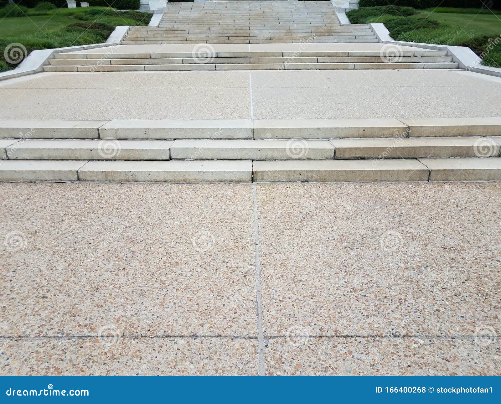 White Steps or Stairs and Concrete or Cement Sidewalk Stock Photo ...