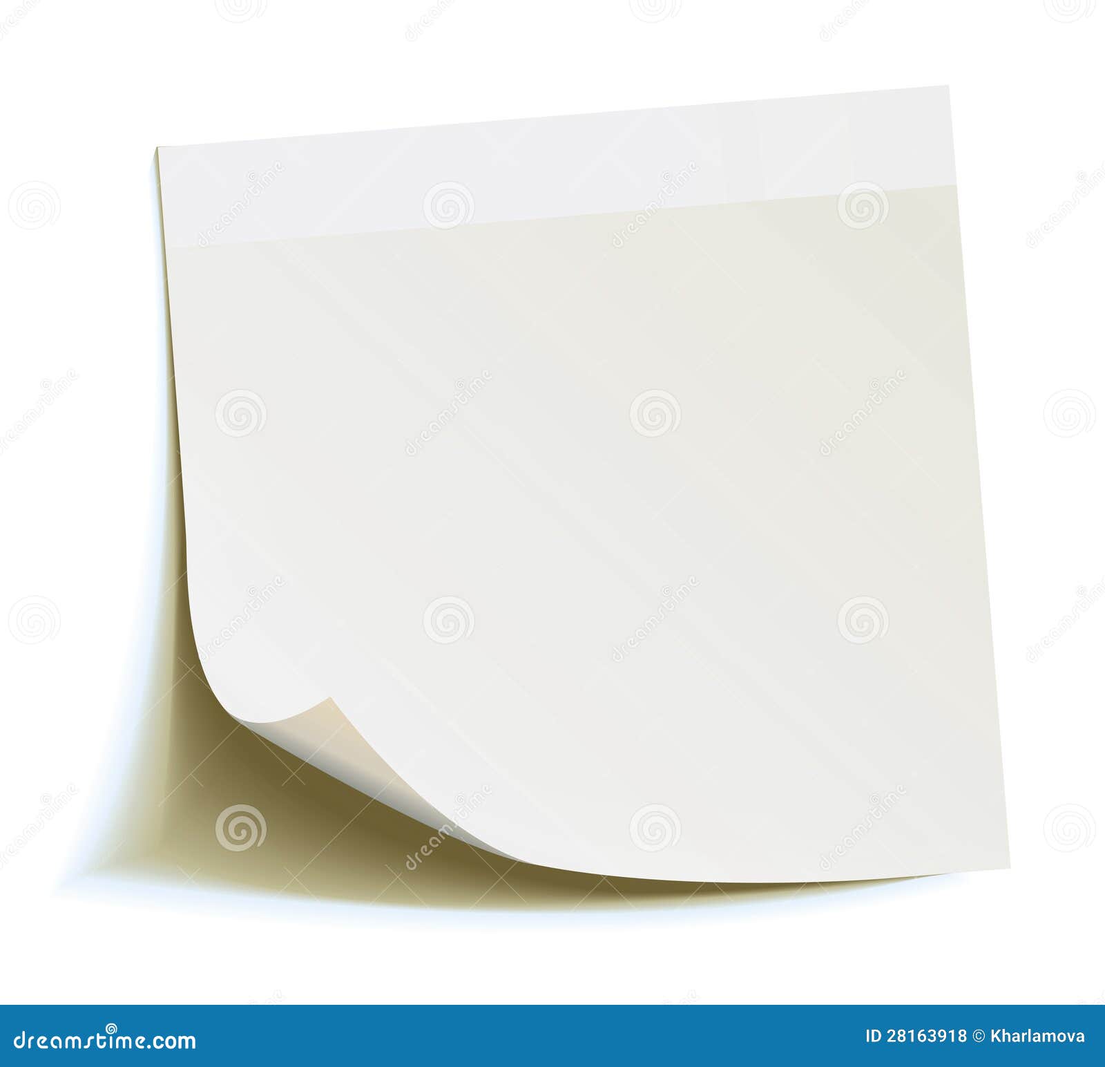 White stick note stock vector. Illustration of notepad - 28163918