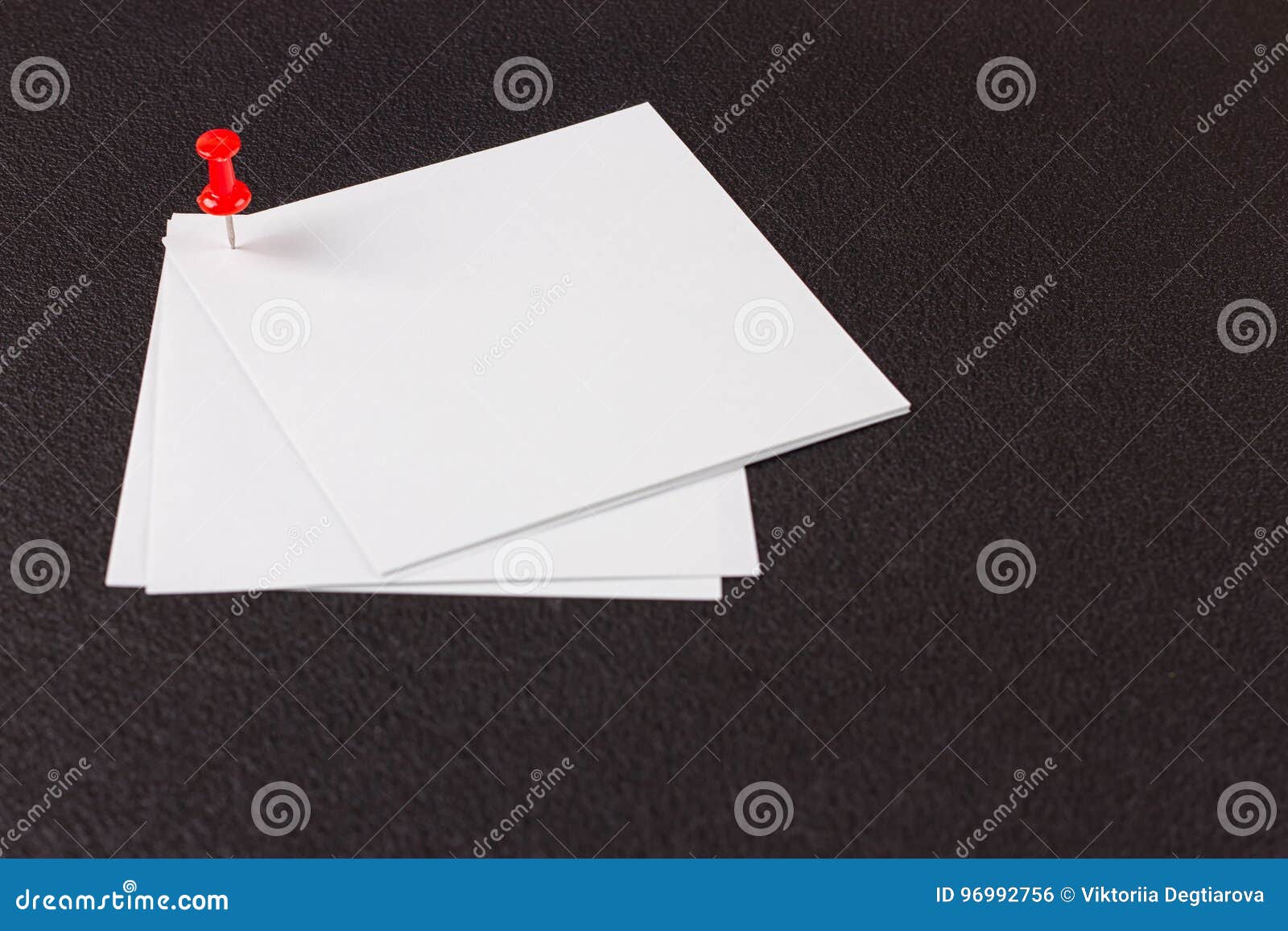 White Sticker Attached Drawing Pin Stock Photo - Image of equipment ...