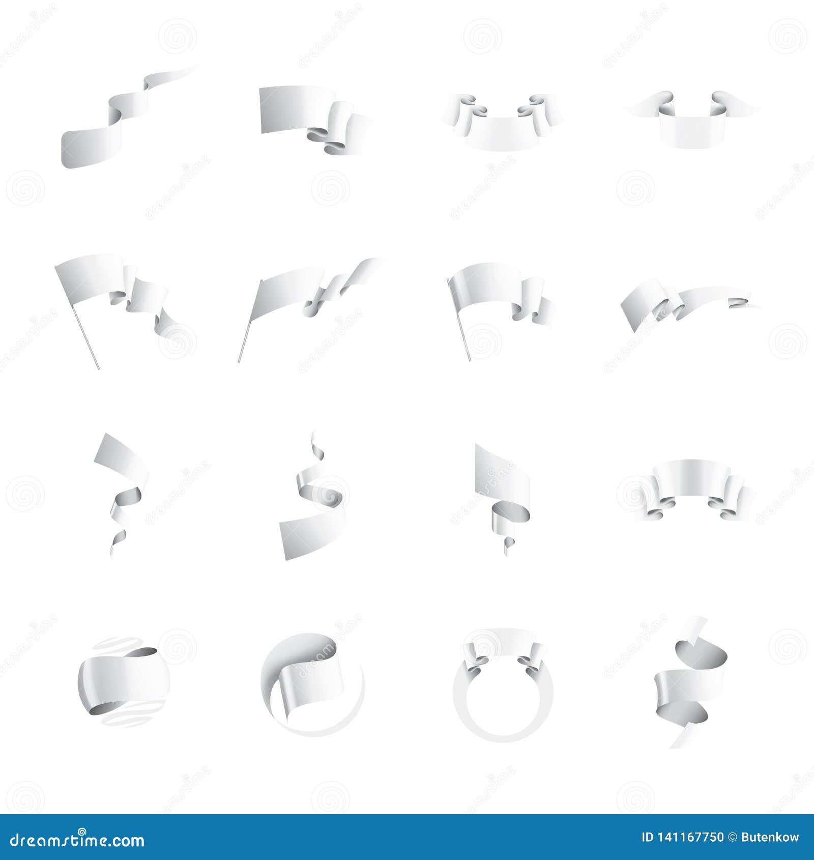 White Sticker on White Background. Vector Illustration Stock Vector ...