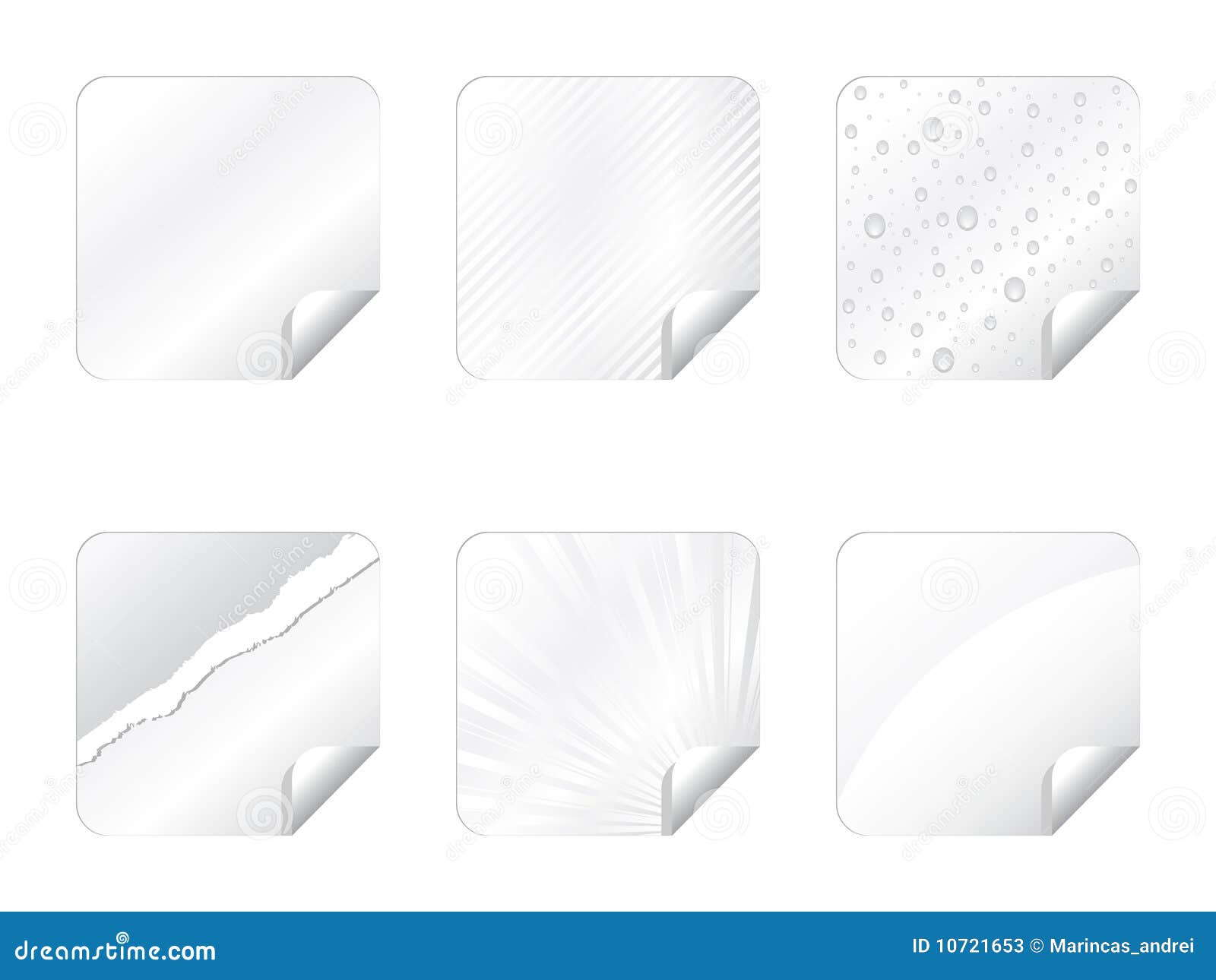 White stickers stock vector. Illustration of shop, promote - 10721653