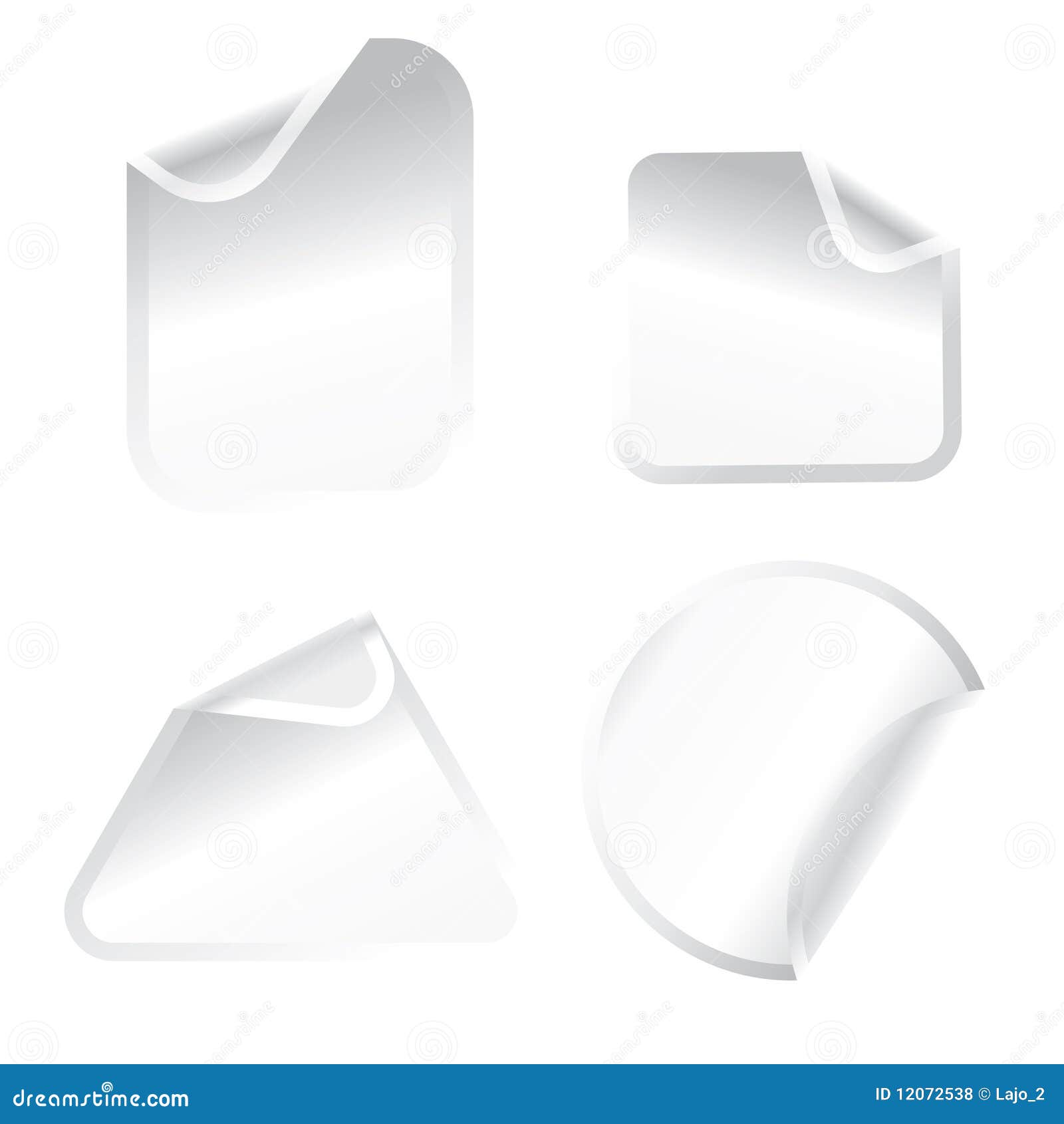 White stickers stock illustration. Illustration of icon - 12072538