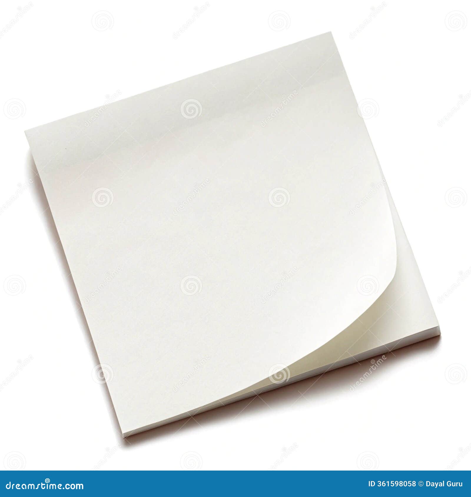 White Sticky Note Isolated on Transparent Background Stock Illustration ...