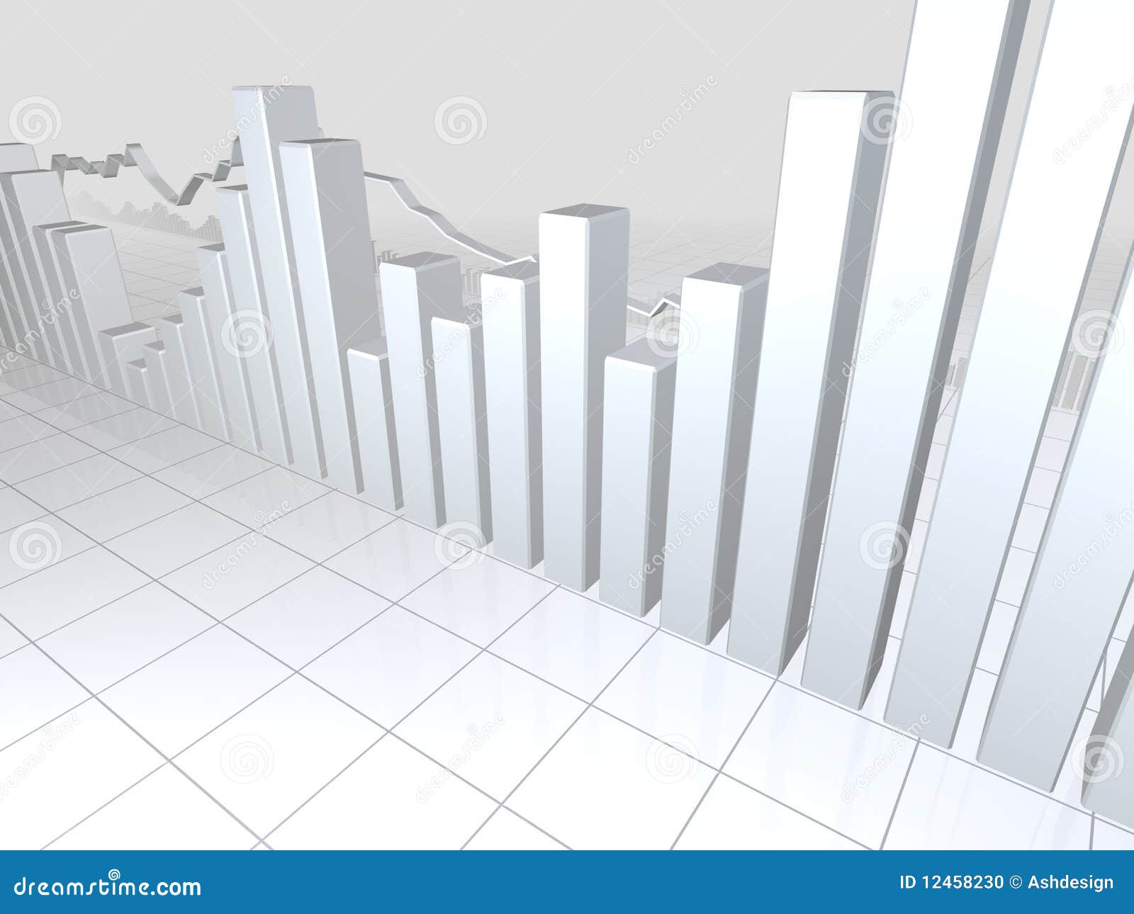 White Stock Market Graphs | CartoonDealer.com #12458230