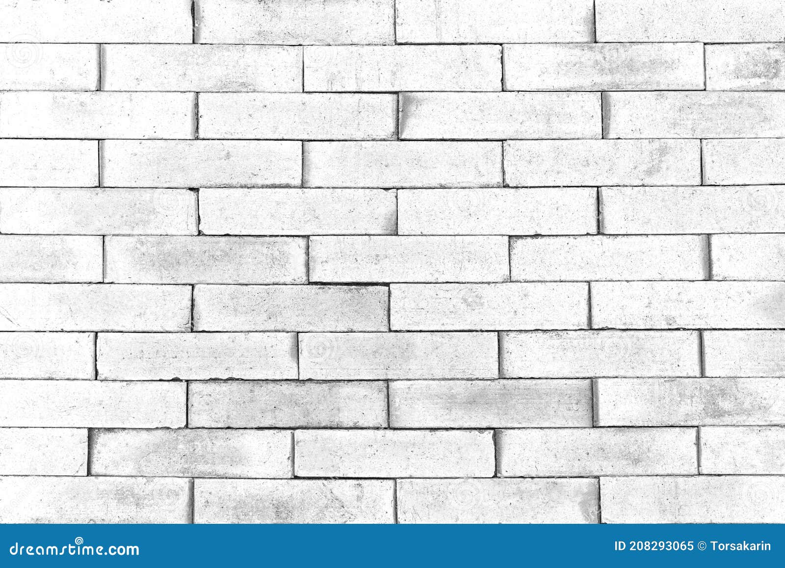 White Stone Brick Wall Pattern and Seamless Background Stock Image ...
