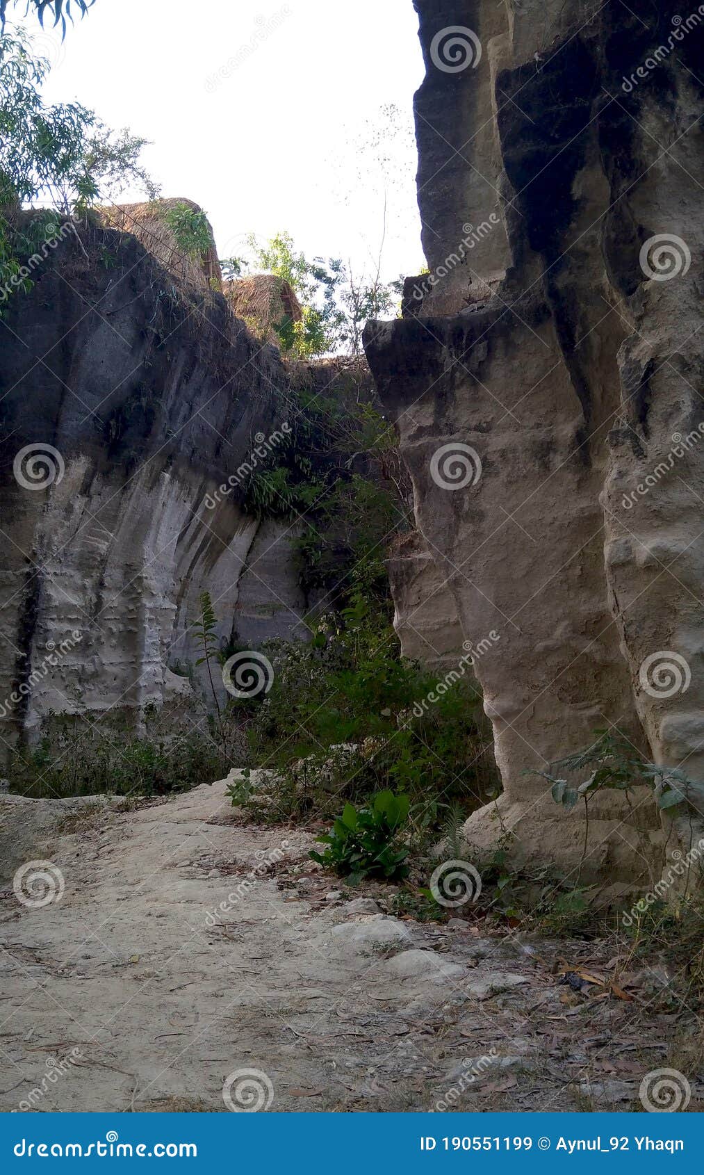White stone cliffs stock image. Image of cliff, trail - 190551199