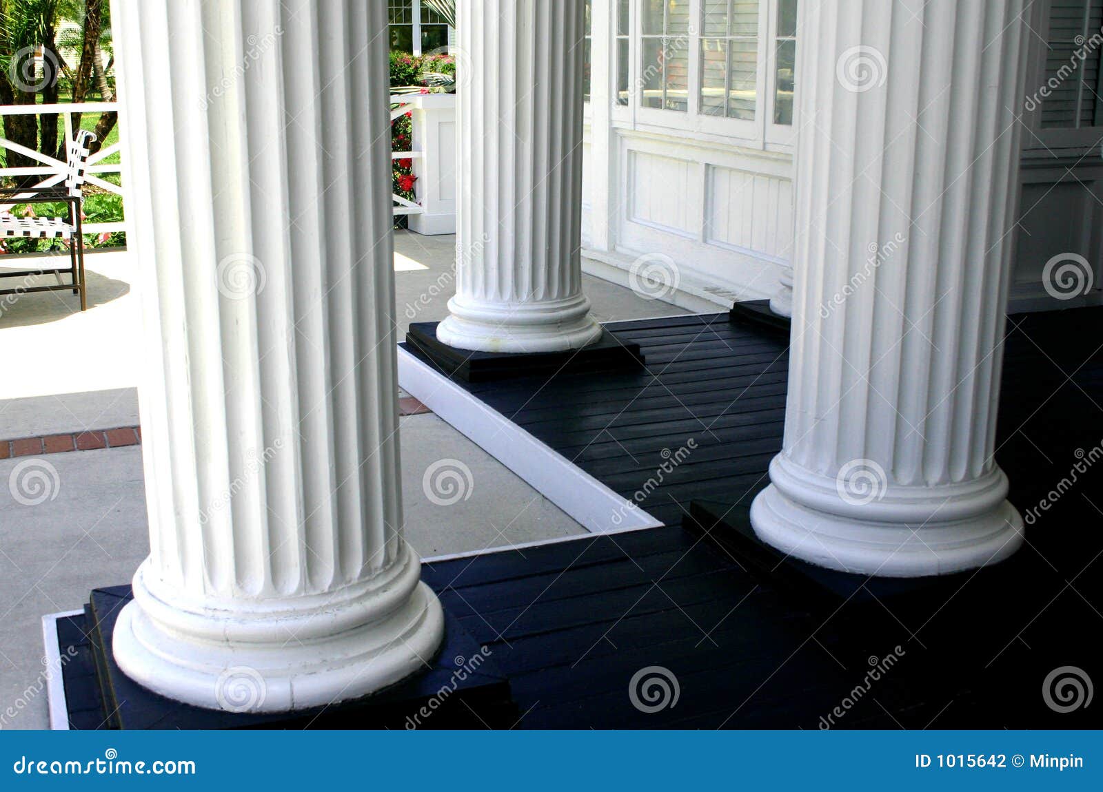 White stone columns stock photo. Image of modern, building - 1015642