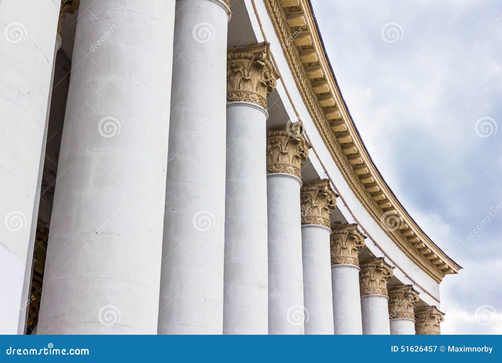 White stone columns stock image. Image of justice, corinthian - 51626457