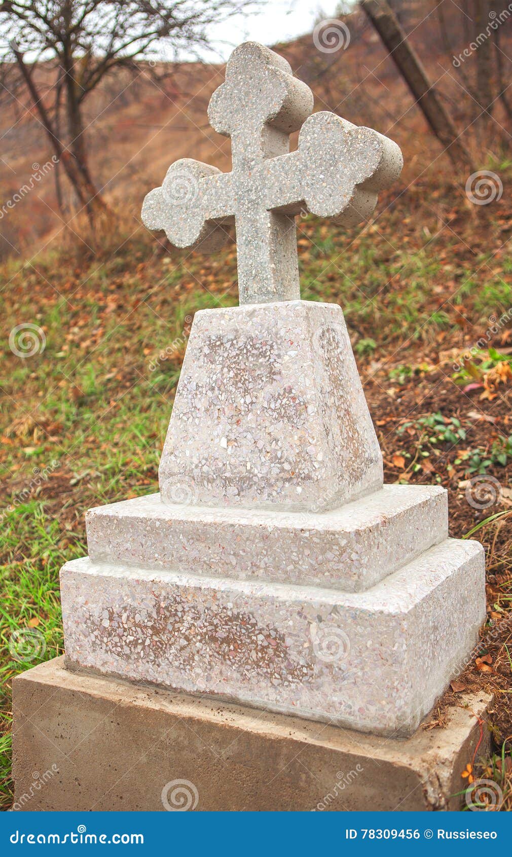 White stone cross stock photo. Image of christianity - 78309456