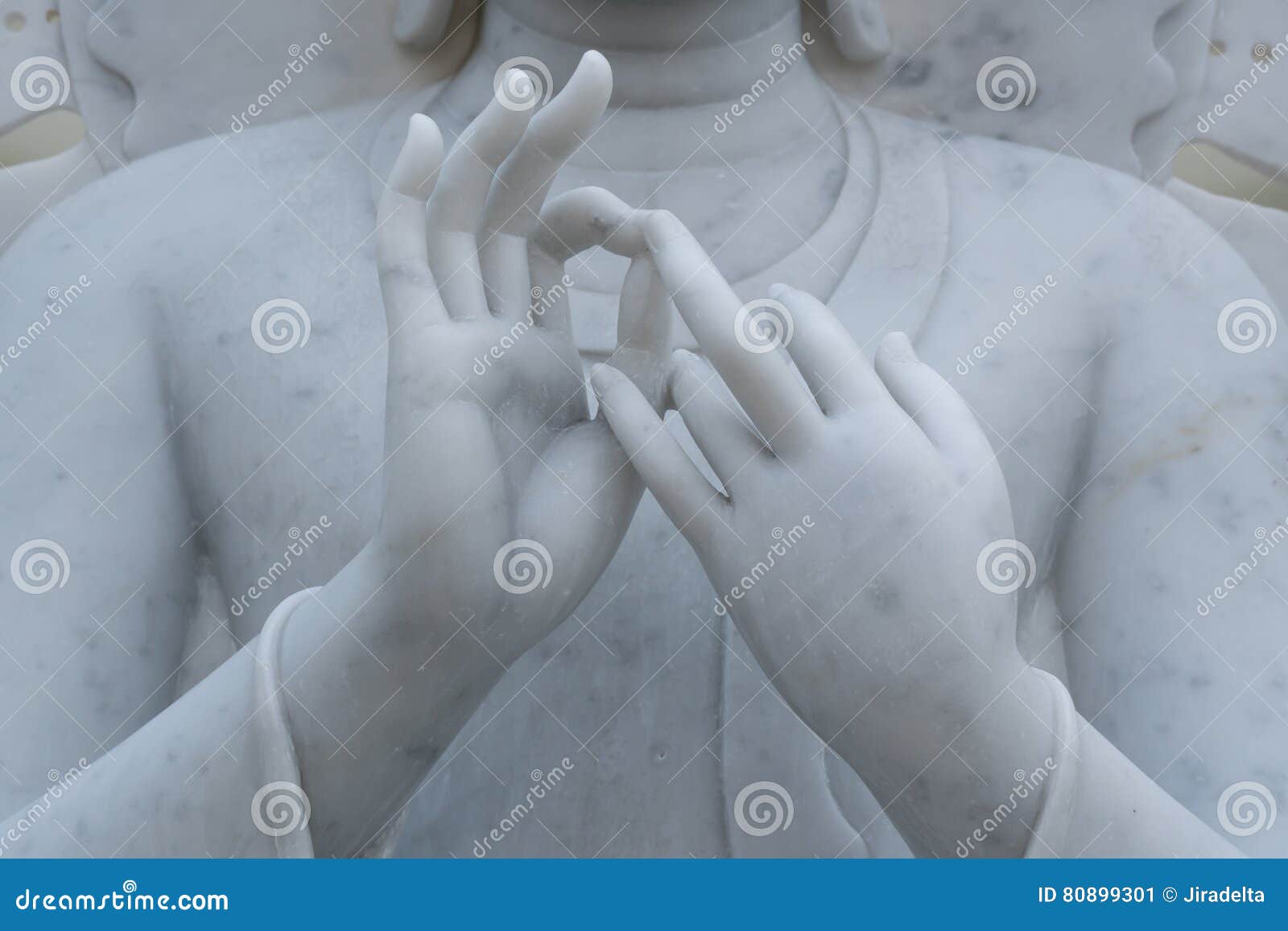 White Stone Hand of Buddha Statue Stock Image - Image of asia, thailand ...