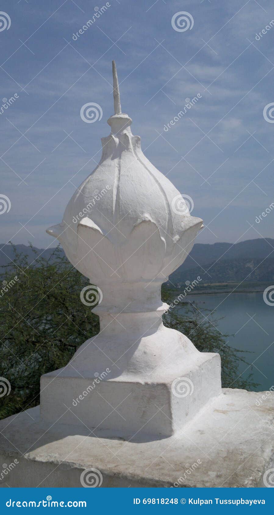 White stone lotus stock photo. Image of design, skyline - 69818248